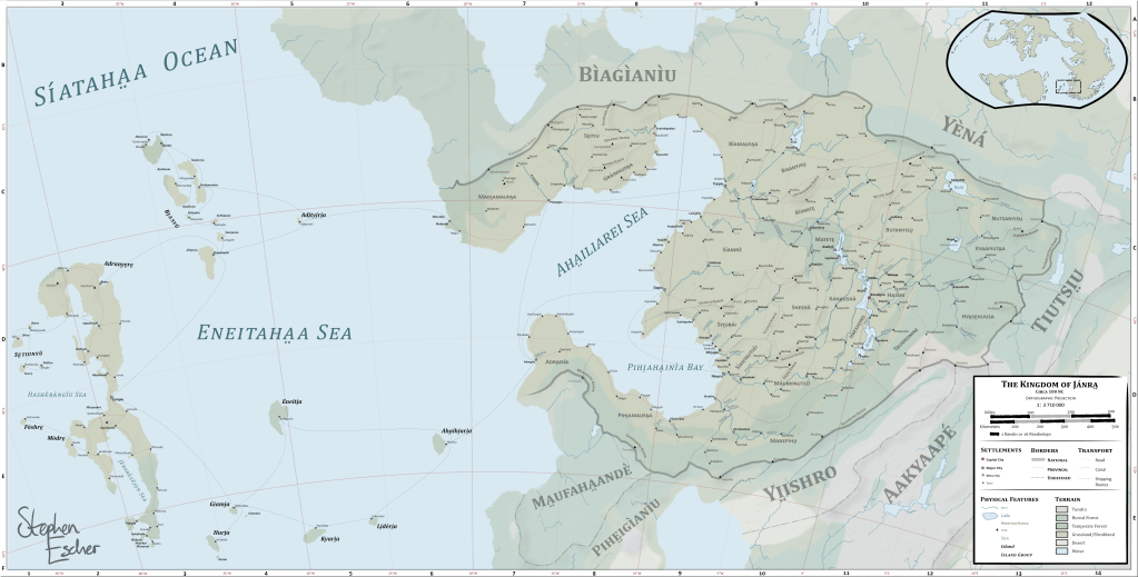 Map of Janra – Stephen Escher
